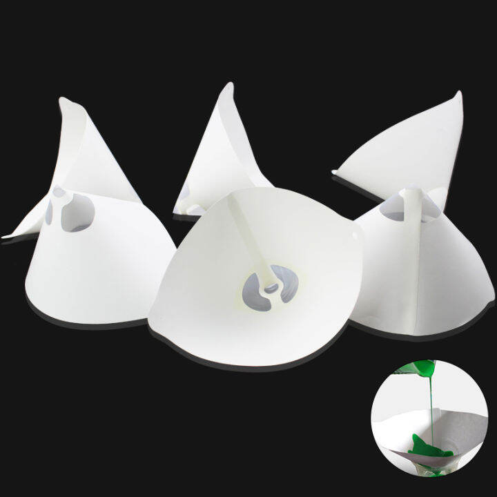 100Pcs Mesh Paper Paint Strainers Paper Paint Conical Strainers Mesh ...