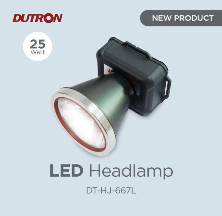 DUTRON Senter Kepala LED PREMIUM 25W 25 Watt DT-HJ-667L / 667L Outdoor ...