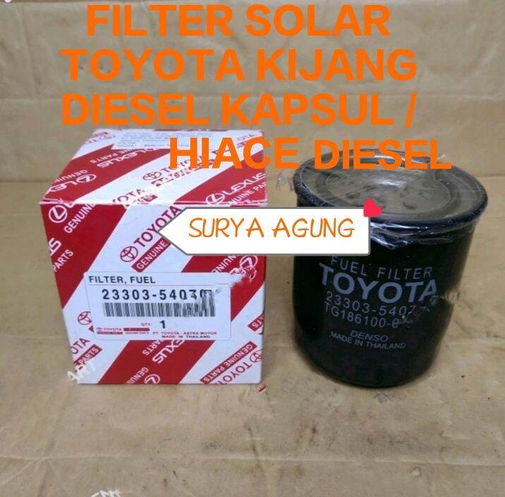 FILTER SOLAR / SARINGAN SOLAR TOYOTA KIJANG KAPSUL DIESEL/ HIACE DIESEL ...