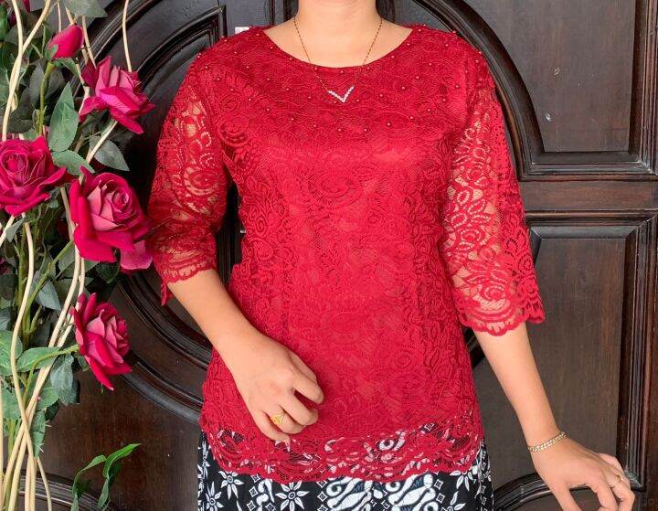 Blus brokat terbaru/blus brokat premium/BLUS brokat import/blus brokat ...