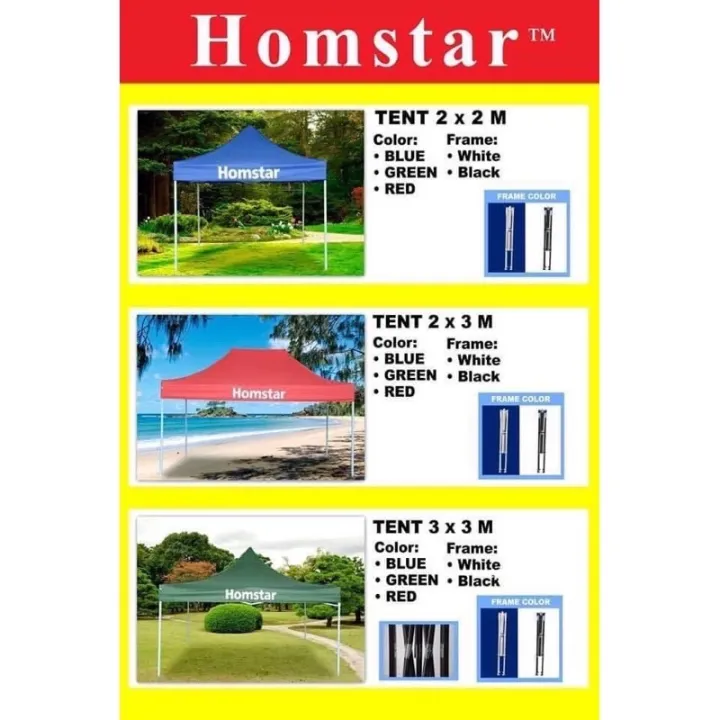 2x2m Homstar Retractable Tent/ Canopy Tent (Factory Price) (complete ...