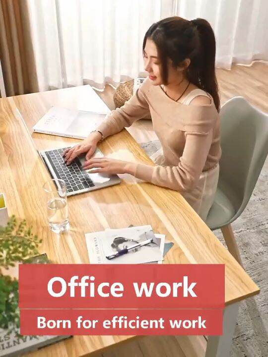 140CM Office Desk Home Computer Desk Modern Reinforced Dining Table ...