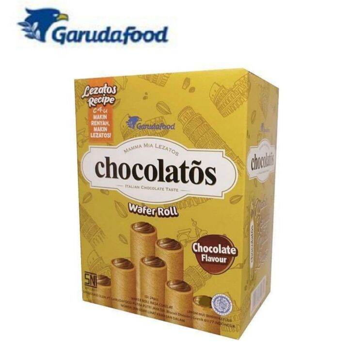 Chocolatos Wafer Roll 500 - Latos 500 Box - Garuda Chocolatos Box ...