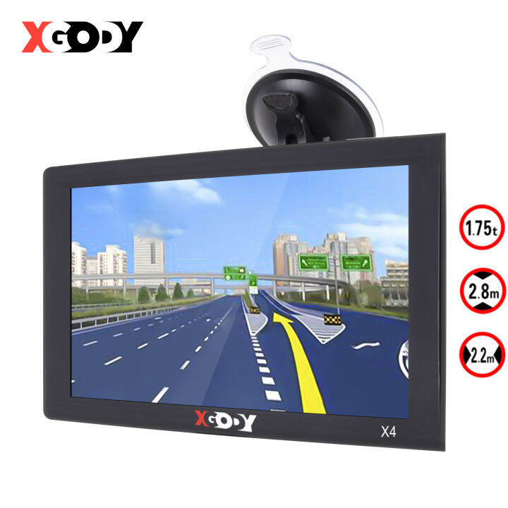 XGODY 2023 ใหม่ล่าสุดฟรีแผนที่ X4 9 นิ้วรถยนต์/รถบรรทุก GPS นำทาง 256M ...