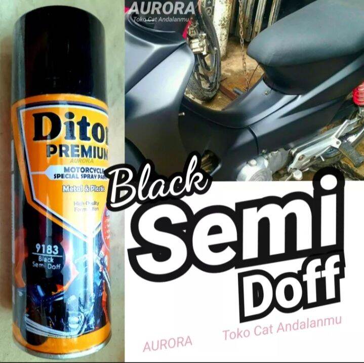 CAT PILOK DITON PREMIUM BLACK SEMI DOFF CAT DASAR DASBOR MOBIL MOTOR ...