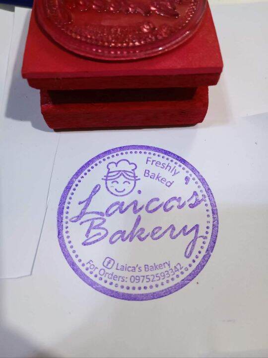 CUSTOMIZED RUBBER STAMP 2x2 inches | Lazada PH