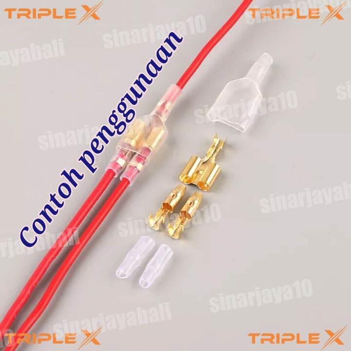 skun bulat cabang sekun ganda dobel mobil motor terminal double ...