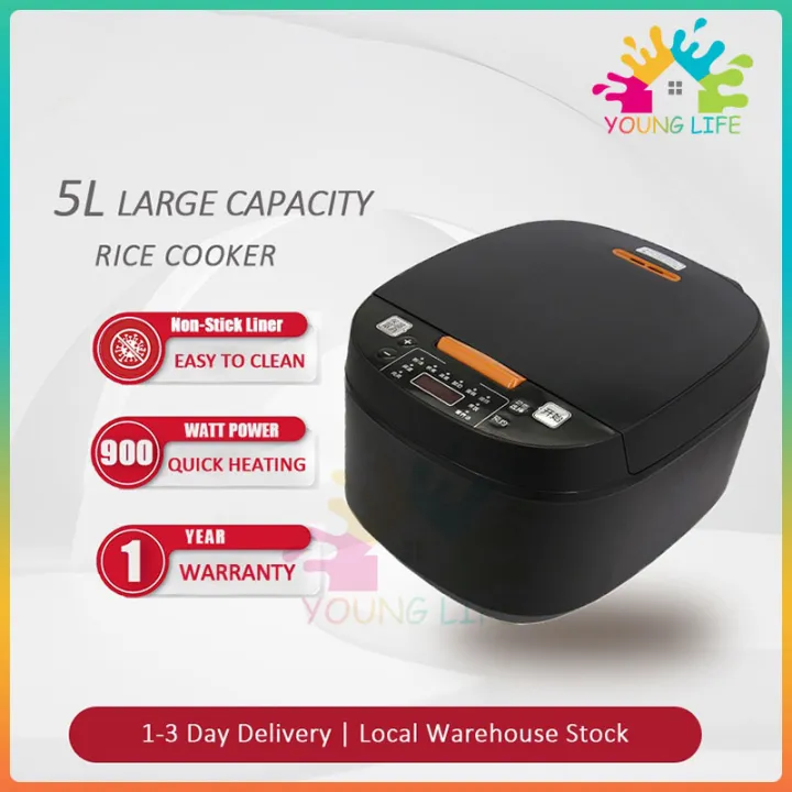 Large capacity electric rice cooker 5L German craft kitchen intelligent ...