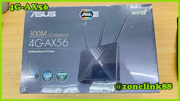 ASUS 4G-AX56 Cat.6 300Mbps Dual-Band WiFi 6 AX1800 LTE Router,Captive ...