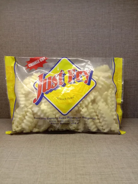 Just Fry French Fries Straight Cut Frozen 450gr Kentang Goreng ...