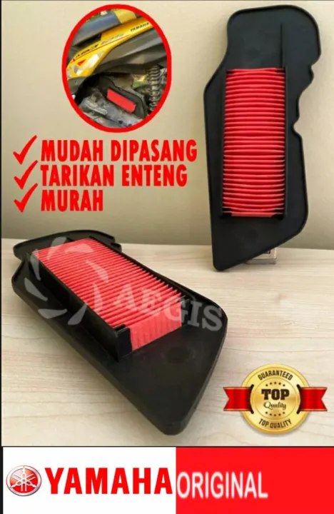 ORIGINAL FILTER UDARA MOTOR YAMAHA MIO M3 MIO Z MIO S SOUL GT 125 FINO ...