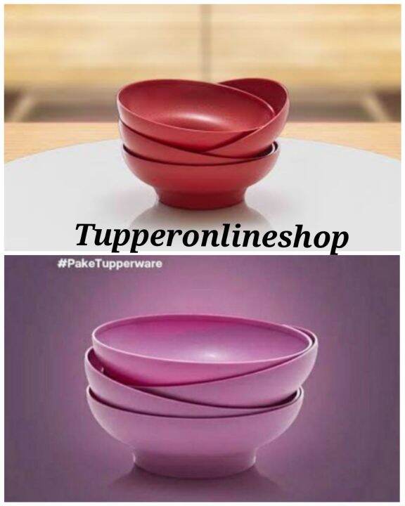 ideal bowl tupperware (4) mangkok tupperware | Lazada Indonesia