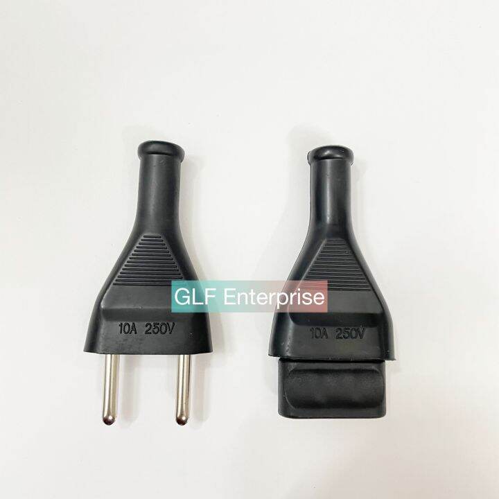 10Amp 2 Round Pin Plug & Socket | Lazada