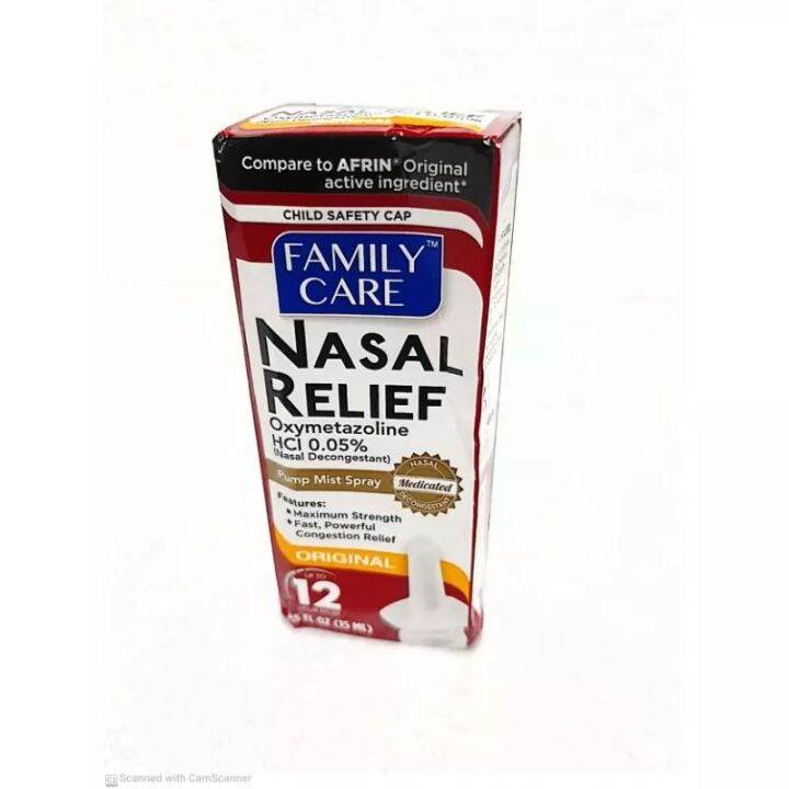 Family Care Original NASAL RELIEF Spray (Nasal Decongestant), 15ml ...