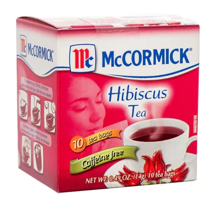 McCORMICK Hibiscus Tea 7 Blossoms Tadin Green tea Ginger tea Spearmint ...