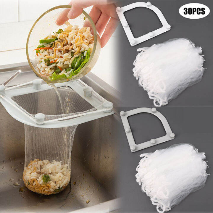 Triangle Drainage Filter Rack Garbage Bag Set Disposable Anti-block ...