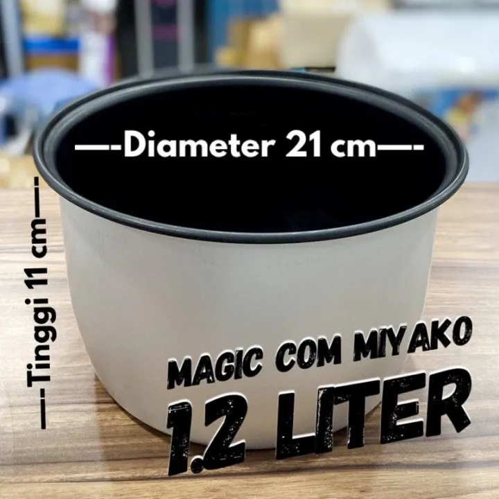 panci atau teflon Magicom Miyako original ukuran 1.2 liter | Lazada ...