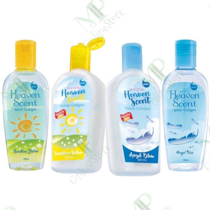 Avon Heaven Scent Cologne 300ml - Sunshine yellow, Angle blue | Lazada PH