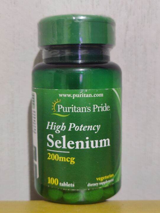 Puritans Pride high potency selenium 200mcg 100 tablet multivitamin ...