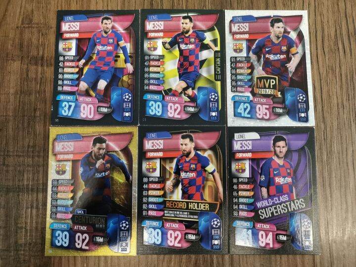 Topps Match Attax UCL 2019/20 Messi Card (Base, Captain, MVP, UCL ...
