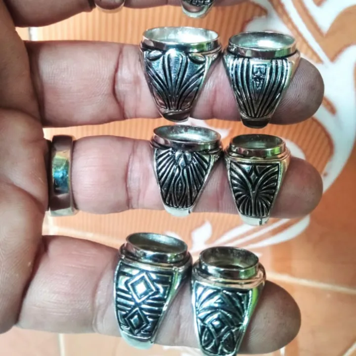 ring/emban bahan alpaka super bali mewah elegan model tanam | Lazada ...