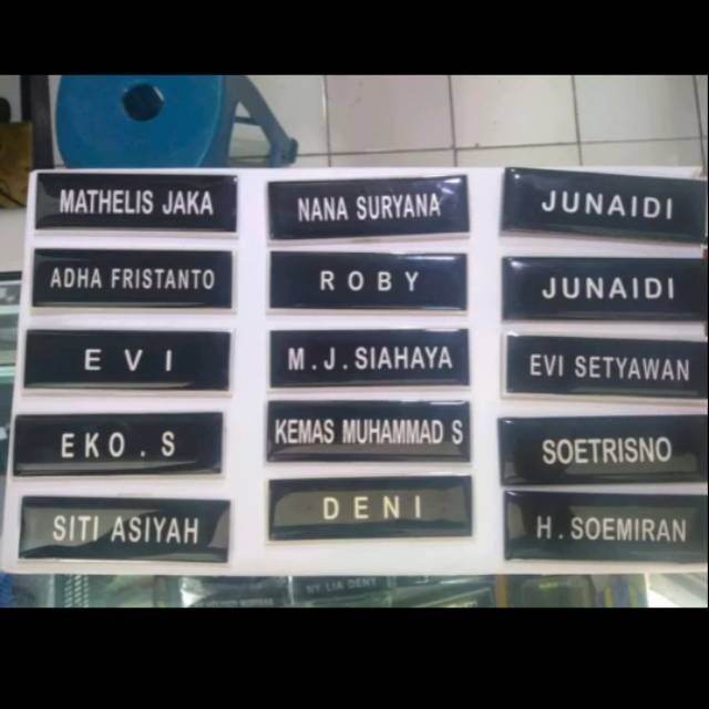 Papan nama name tag | Lazada Indonesia