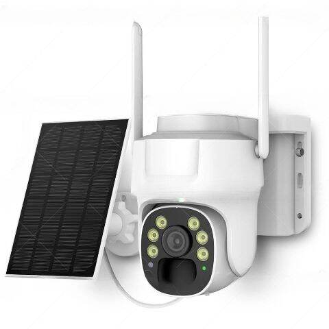 V380 Pro T3 Solar Energy HD 1080P CCTV Camera 5X Zoom 4G Bulit-in ...