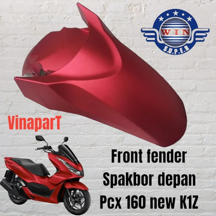 spakbor depan Honda PCX 160 merah doff win | Lazada Indonesia