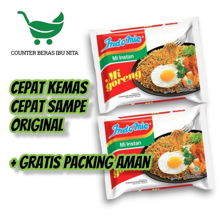 Indomie goreng original + gratis packing | Lazada Indonesia