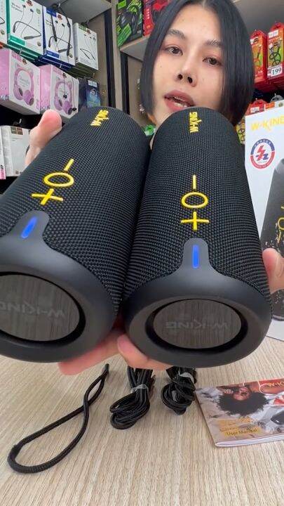 W-king D320 / D6 / D120 ลำโพง ลำโพงบลูทูธ คุณภาพเสียงทรงพลัง เบสหนักสุด ...