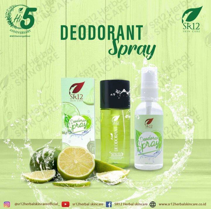 DEODORANT SPRAY SR12 KEMASAN LAMA DAN PREMIUM 60ML | Lazada Indonesia