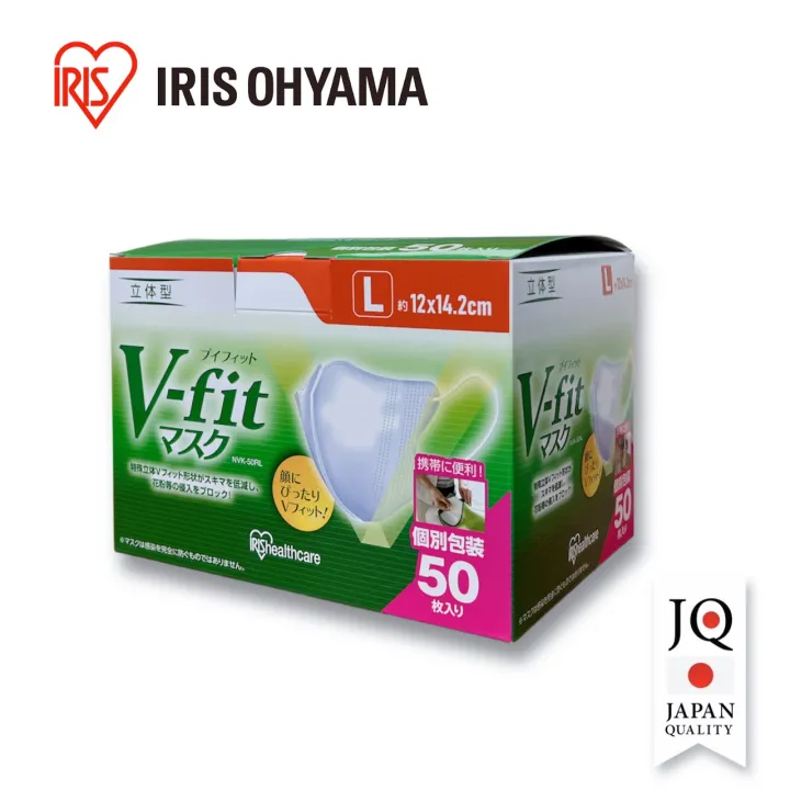 V-fit mask IRIS OHYAMA 🇯🇵 3d mask แมสยอดฮิตใส่แล้วหน้าเรียว 1 กล่อง 50 ...