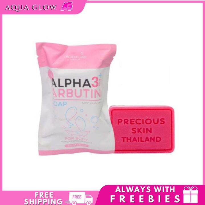 Aqua Glow Authentic Alpha 3+ Arbutin Soap for Face and Body by Precious Skin Thailand for ...