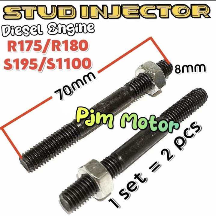 Stud injector baut tanam pengikat injektor pompa minyak mesin diesel ...