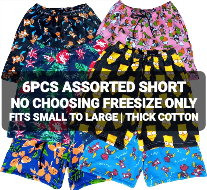 6PCS ASSORTED ICONIC SHORTS FOR ADULT COD PREPACKED | Lazada PH