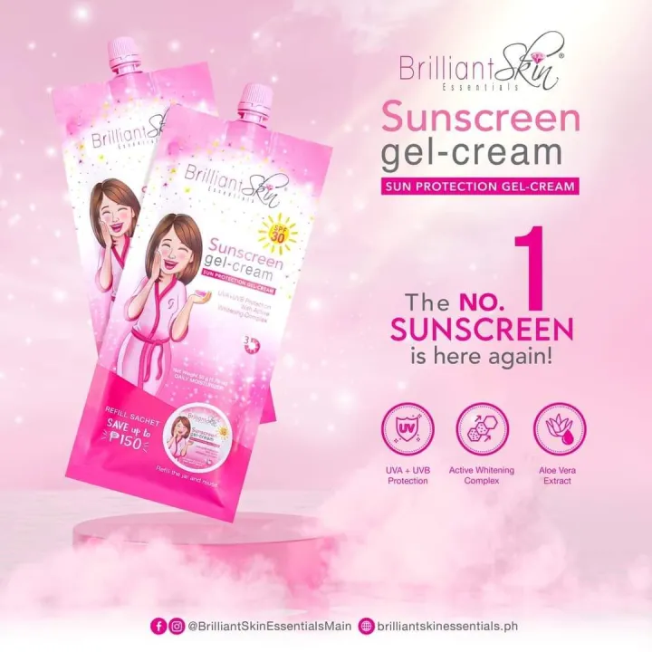 BRILLIANT SUNSCREEN GEL-CREAM | Lazada PH