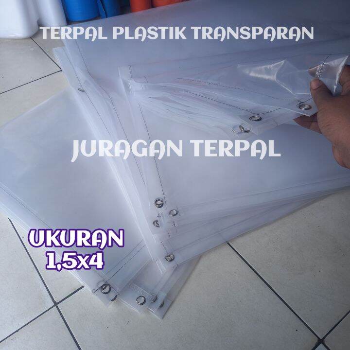 terpal plastik bening transparan ukuran 1,5x4 | Lazada Indonesia