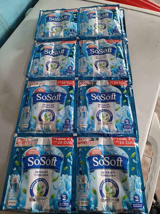So Soft Detergent Liquid Isi 16 Pcs | Lazada Indonesia
