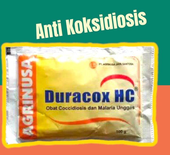 Obat Ayam Ternak Unggas DURACOX HC 100 gr Agrinusa | Lazada Indonesia