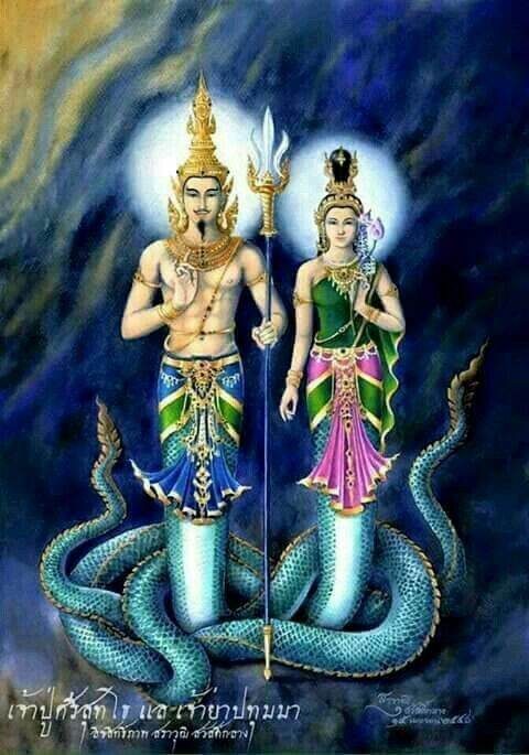 hiasan dinding lukisan cetak raja ratu ular plus bingkai ukuran 85*55 ...