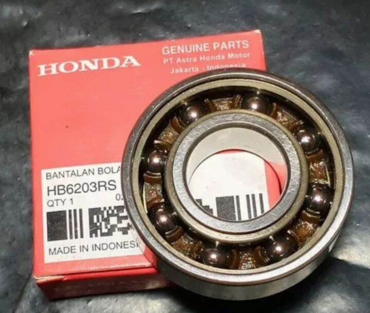 2 buah bearing roda belakang 6203 untuk motor Honda Revo Supra kharisma grand Astrea Sonic ...