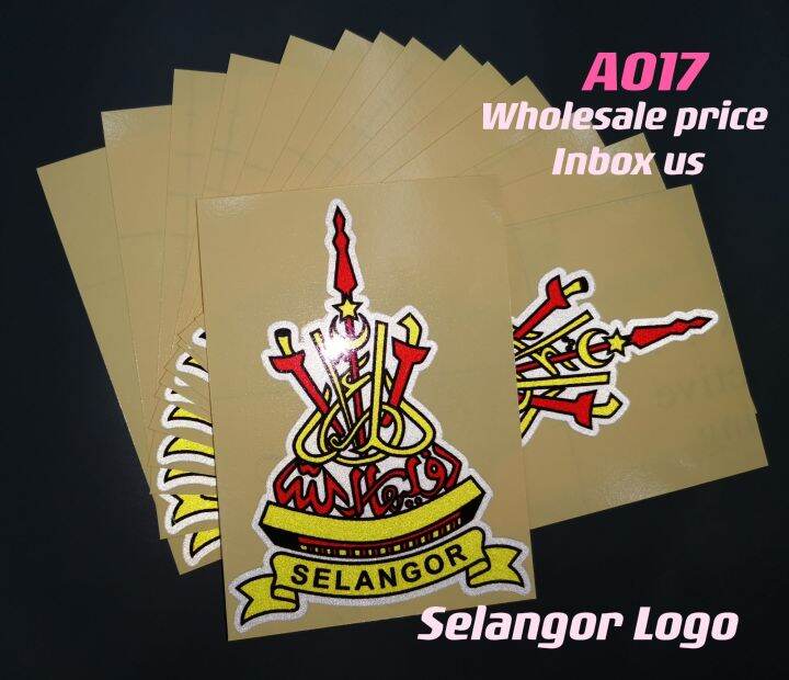 Selangor Logo Reflective Print & Cut Sticket ( A017 ) | Lazada