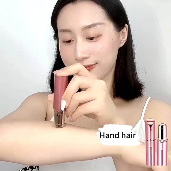 USB Rechargeable Mini Electrical Lipstick Painless Hair Removal ...