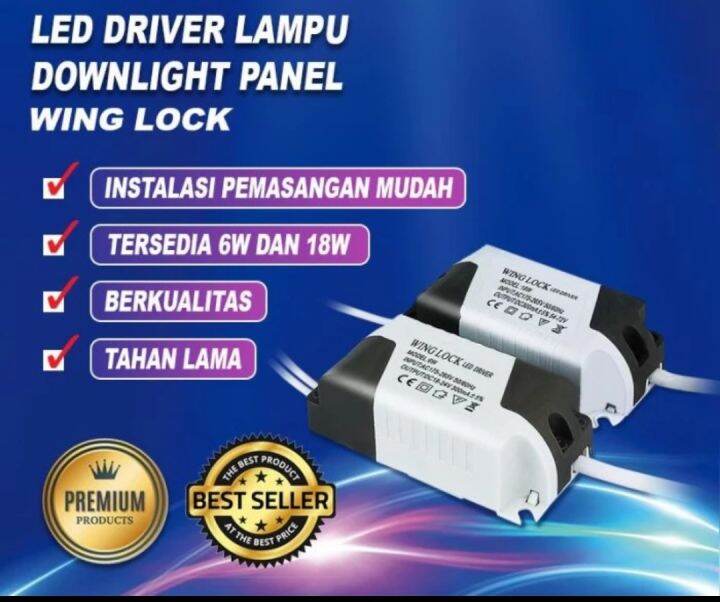 Led Driver Downlight Panel Winglock Trafo 18w | Lazada Indonesia