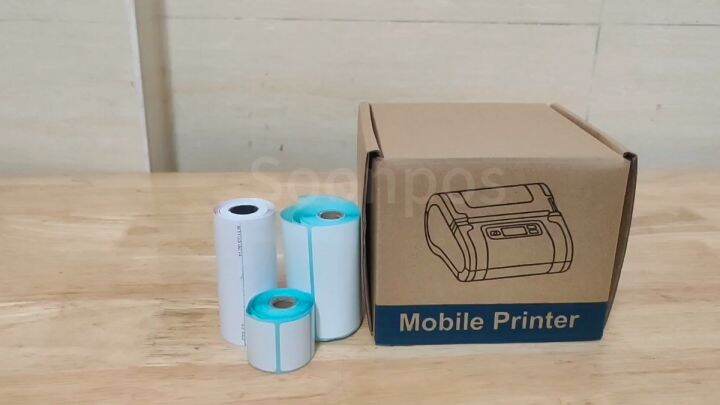 Soonpos Bluetooth USB 3 Inch Portable Barcode Label Printer Thermal ...