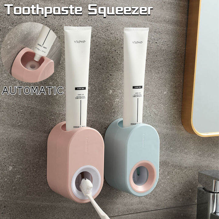 Automatic Toothpaste Dispenser Wall-mounted Toothpaste Extruder ...