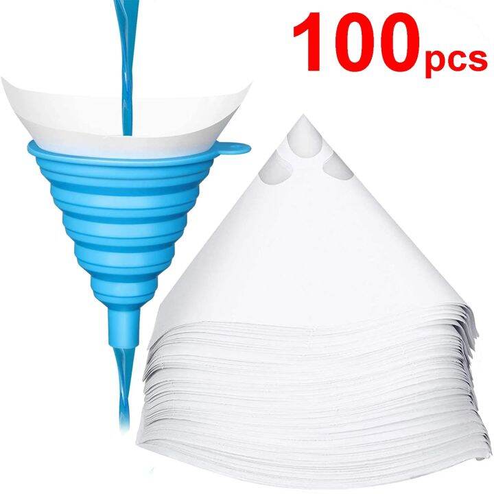 Car Paint Strainers Cone Paint Filter Mesh Funnel Disposable Paper ...