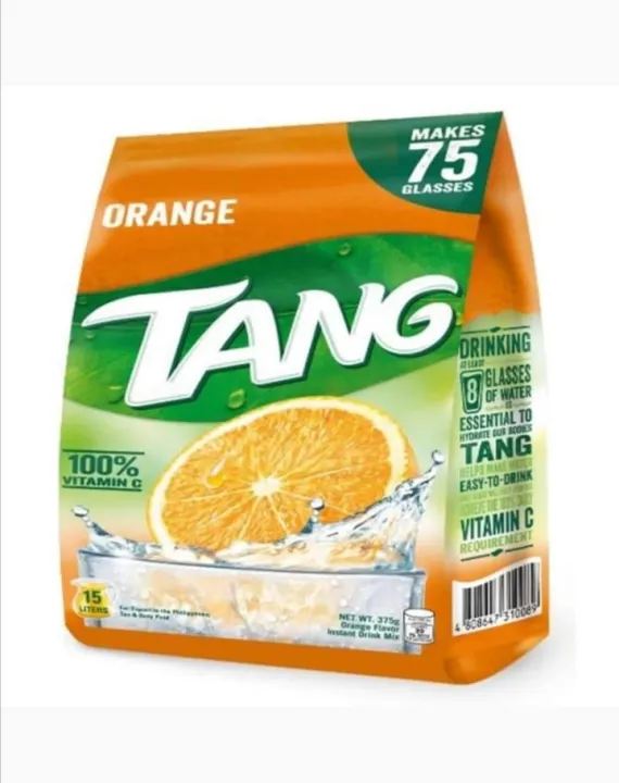 TANG ORANGE POWDERED JUICE, 15 Liters, (375 grams) 100% vitamin C ...