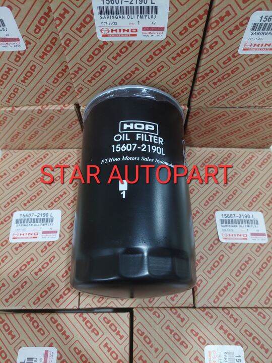 FILTER OLI OIL TRUK BUS HINO LOHAN FM260 TI FG235 FL RANGER 15607-2190 ...
