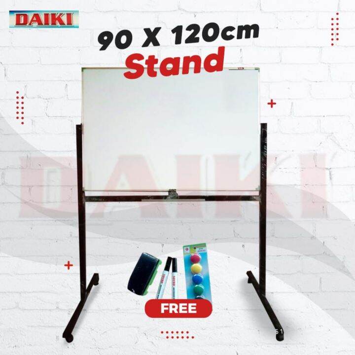 Papan Tulis Single face stand Magnetic DAIKI Uk 90x120 Cm | Lazada ...